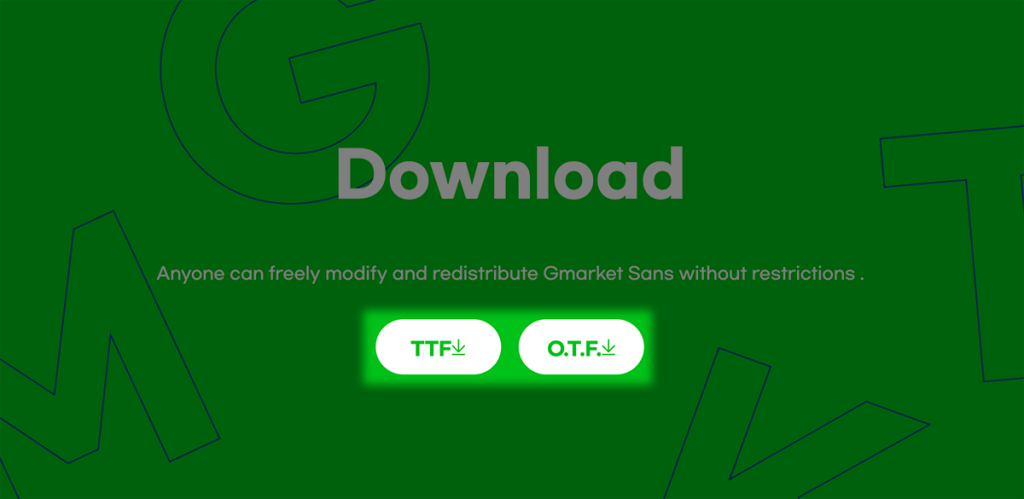 Gmarket Sans - Free Korean Fonts - Free Korean Fonts